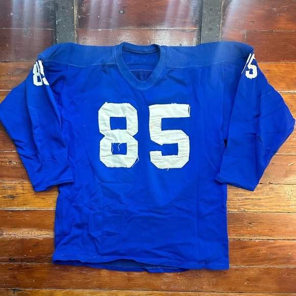Shirts | Vintage Blue Football Jersey With Number 85 | Poshmark